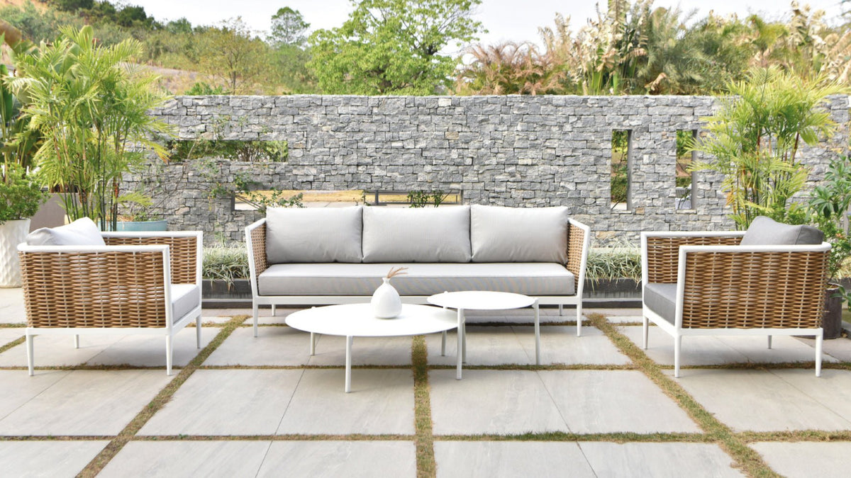 Segre Outdoor Sofa and Table Set – Pino & Jacaranda
