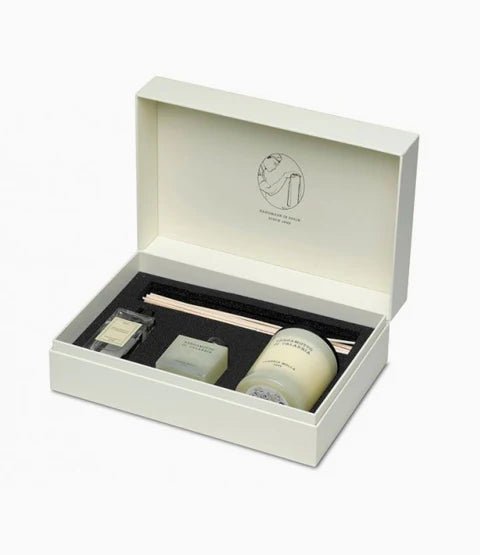 Candle, Spray and Mikado Gift Box – Pino & Jacaranda
